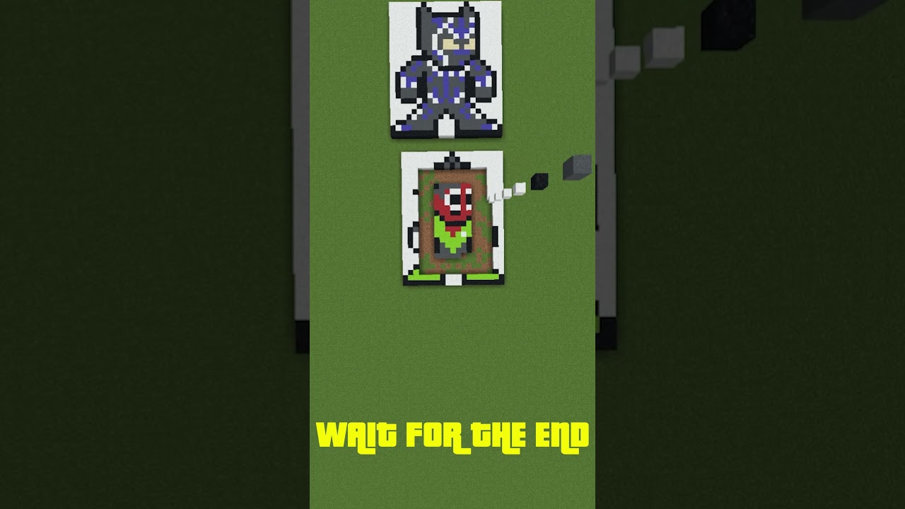 Satisfying Falling Sand Art Minecraft - Marvel #shorts #minecraft ...