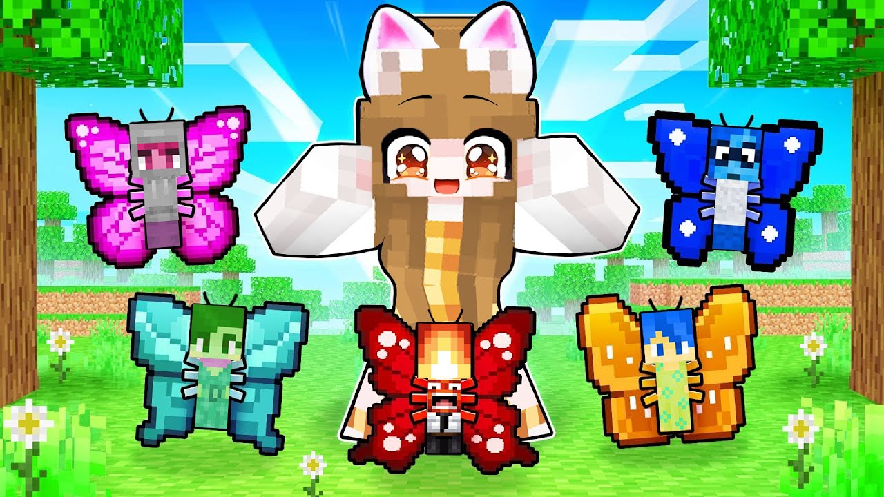 Turning EMOTIONS into BUTTERFLY in Minecraft! - Minecraft videos