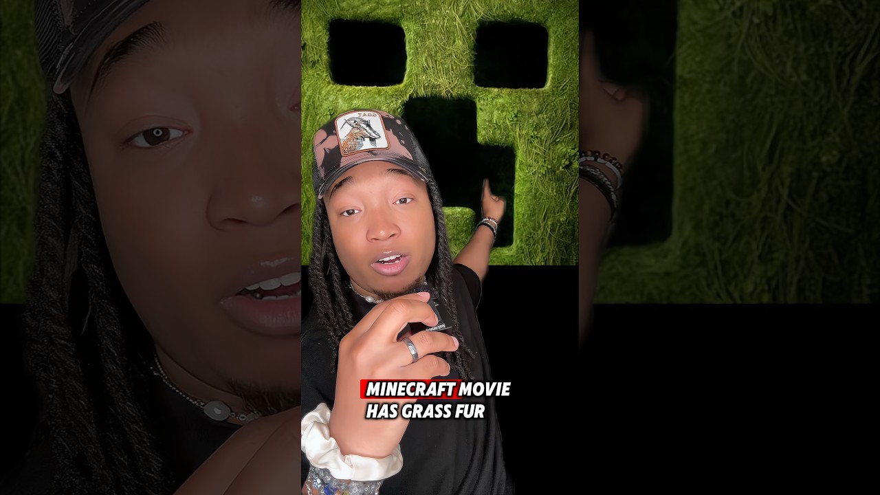 Why The Minecraft Movie Creeper Looks Like Grass - Minecraft videos
