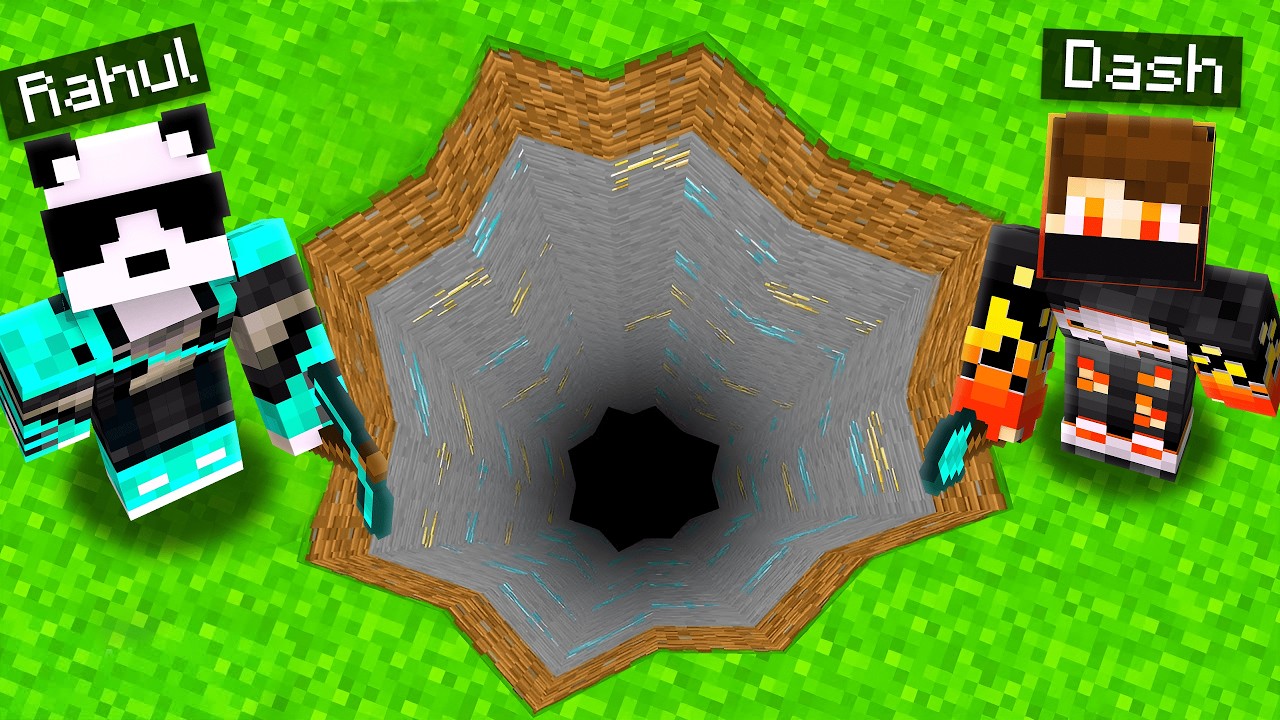 Why this Villagers Built a Hole in Minecraft - Minecraft videos