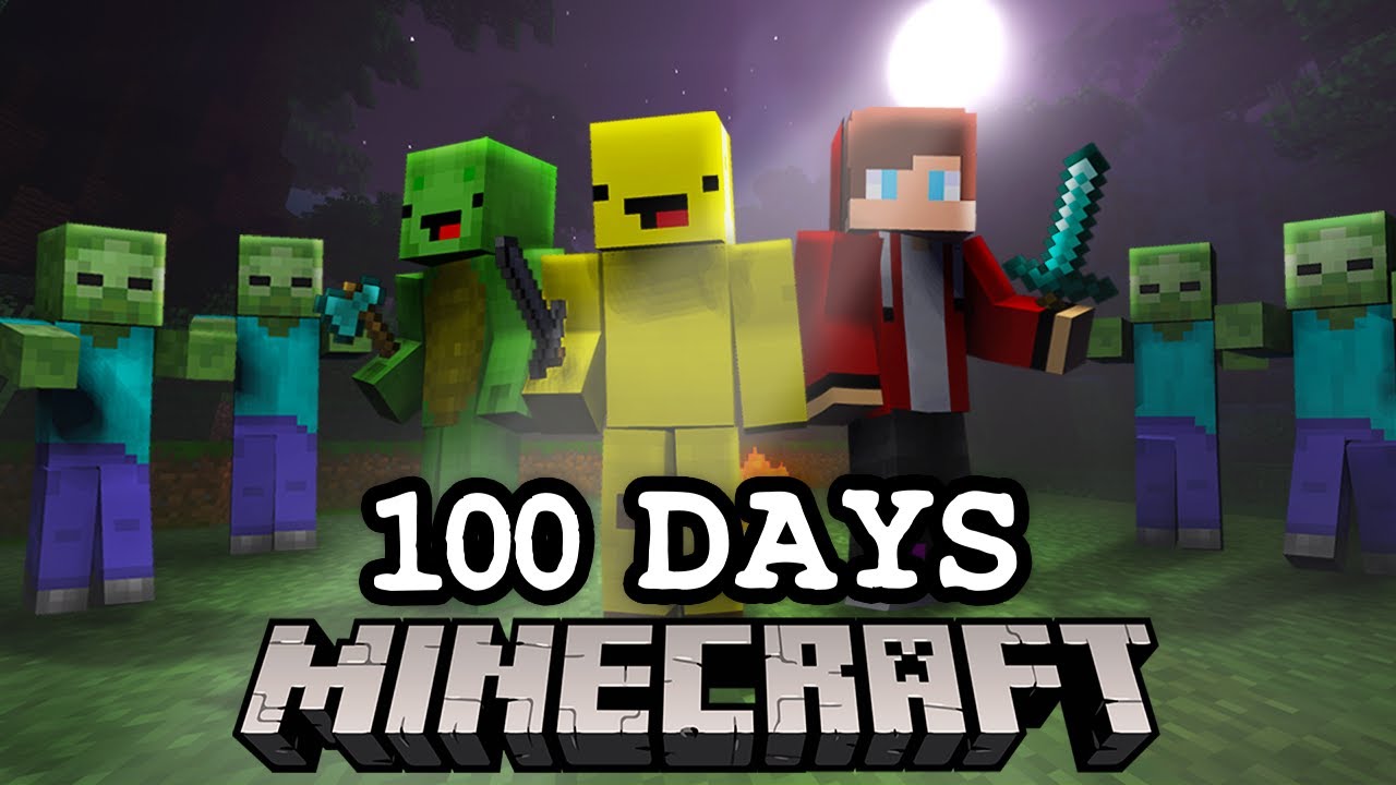 100 Days on a Zombie Apocalypse in Minecraft - Minecraft videos