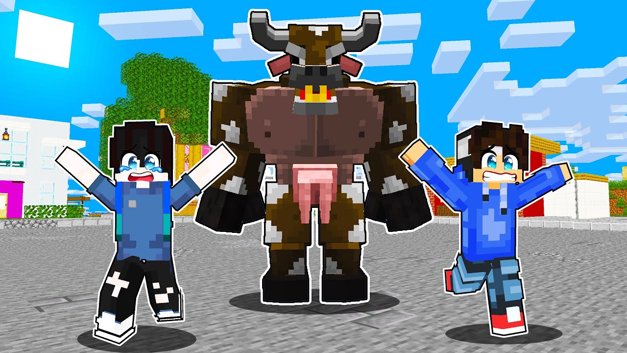 1000% BUFF COW Hunt Us in Minecraft | TAROPA VILLAGE - Minecraft videos