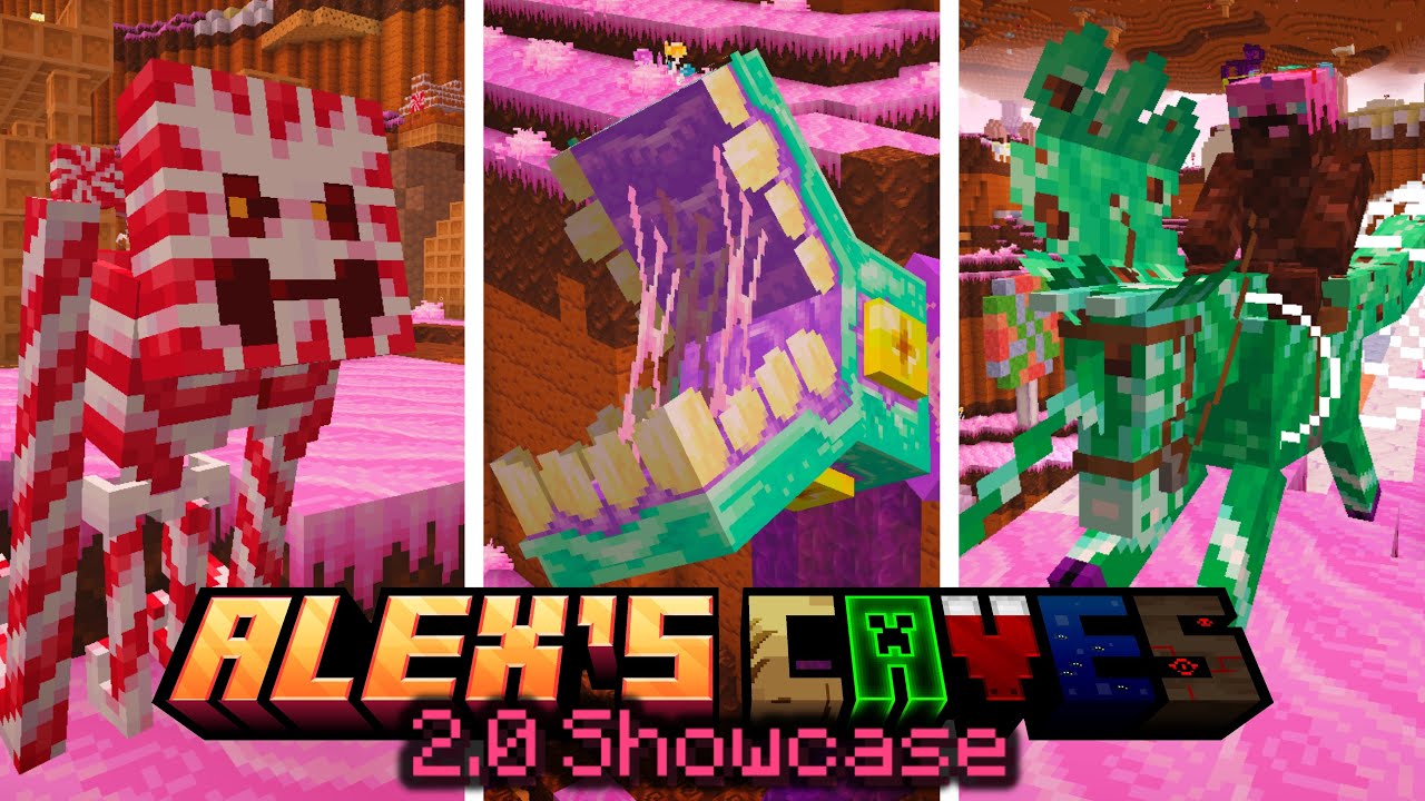 Alex’s Caves: The Candy Cavity’s Sweet Update FULL Showcase (Minecraft ...