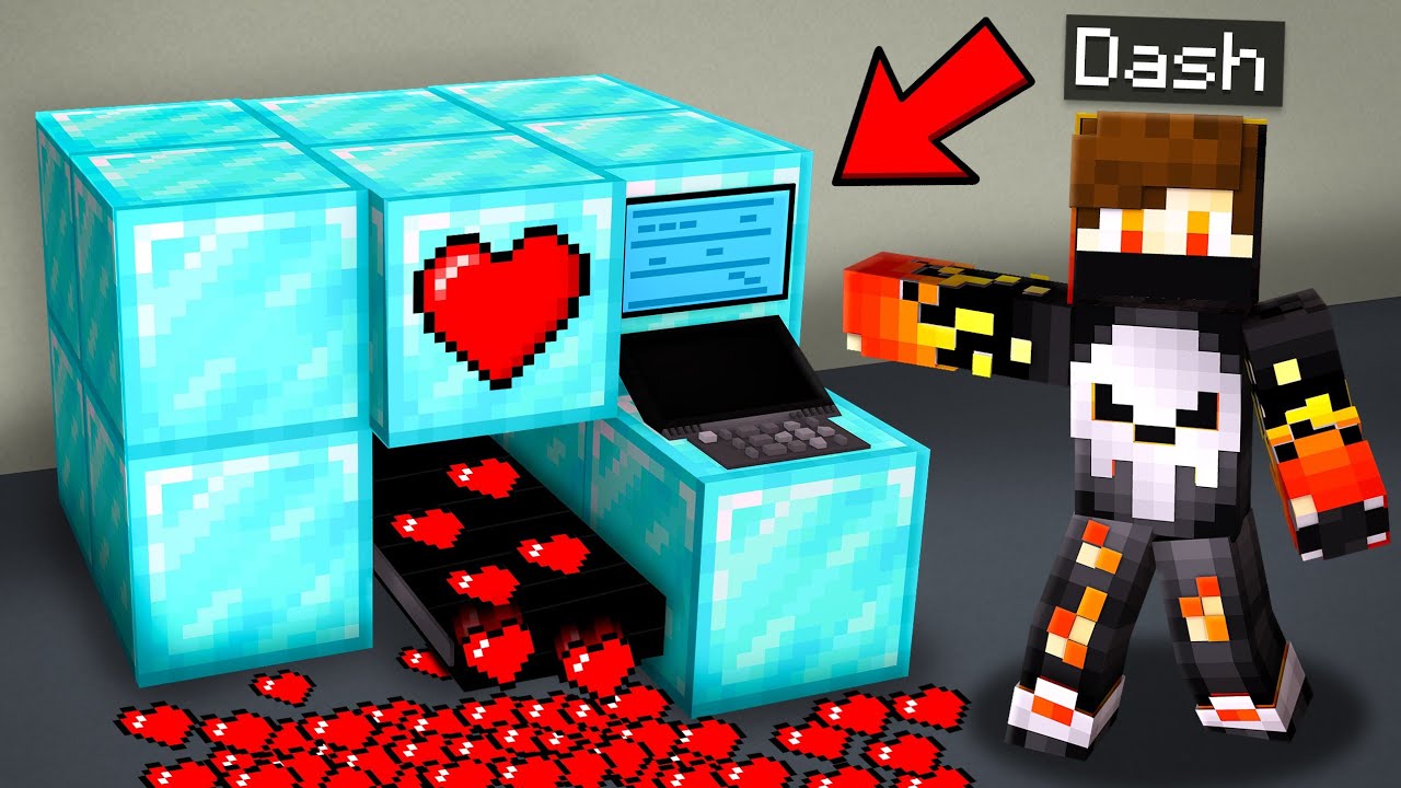 Dash Made A Heart Factory in MINECRAFT..... - Minecraft videos