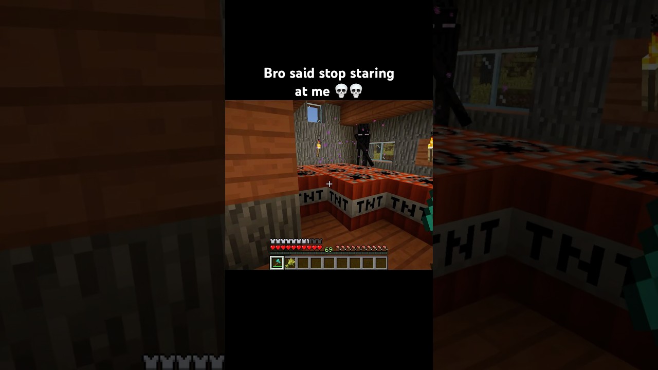 Enderman stare #minecraft #minecraftshorts #minecraftmemes #shorts # ...