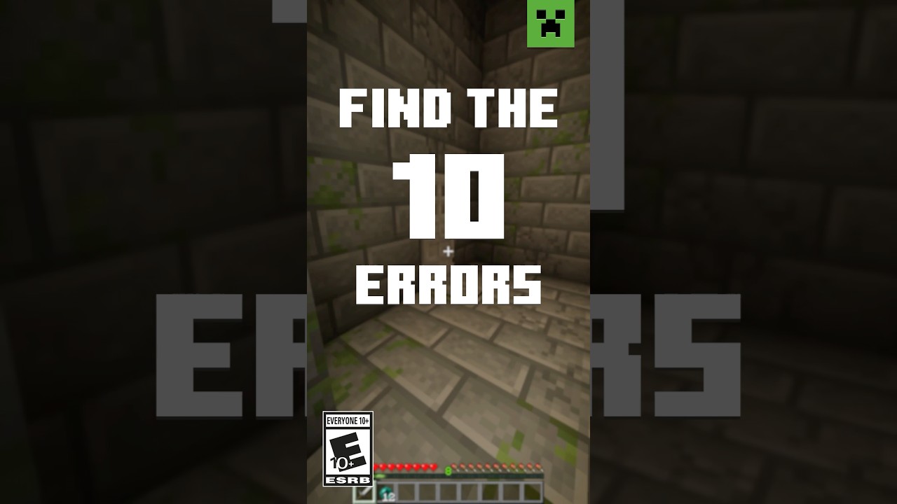 FIND THE 10 ERRORS - Minecraft videos