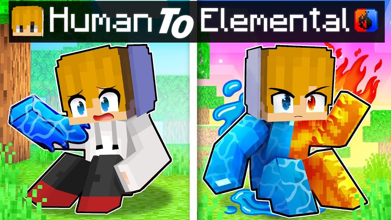 From Human To ELEMENTAL In Minecraft! ( Tagalog ) - Minecraft videos