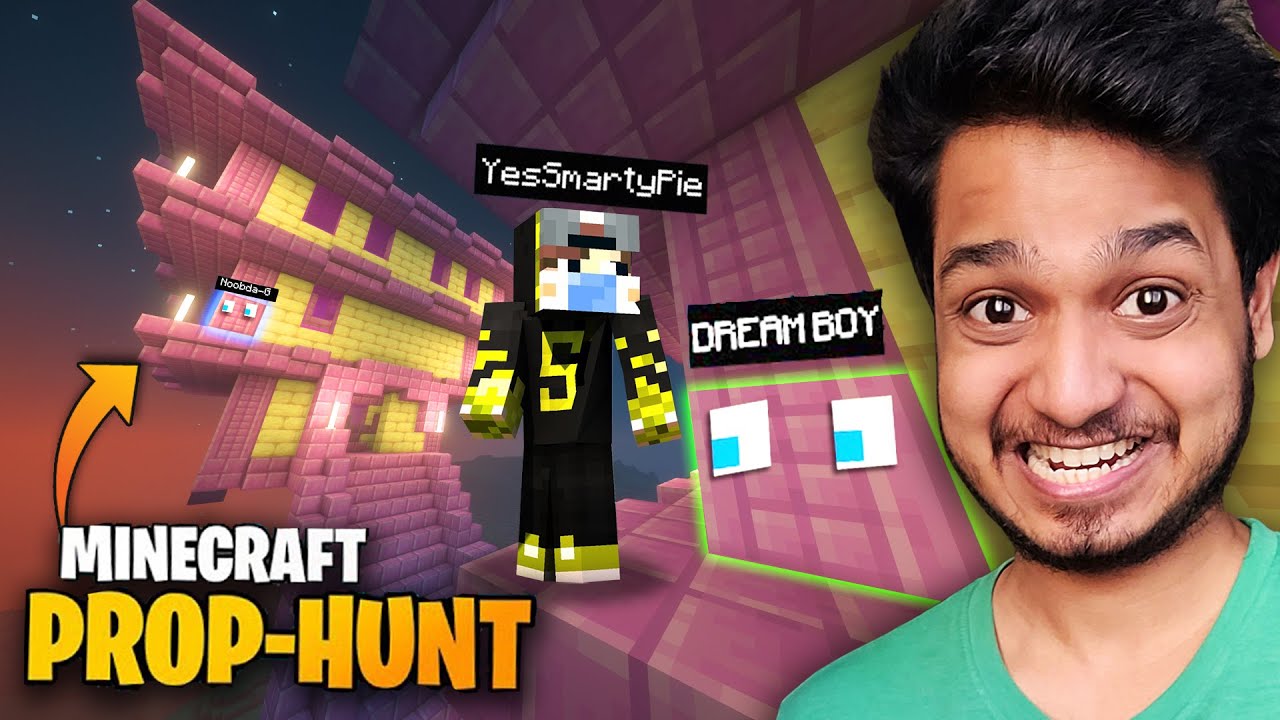 Funniest Prop Hunt In End City ft.@YesSmartyPie @DREAMBOYYT (Minecraft ...