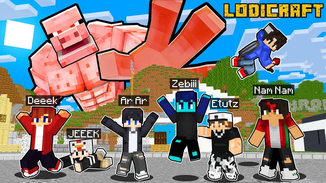 GIANT Mutant PIG Destroy the Village in Minecraft ( Tagalog ...