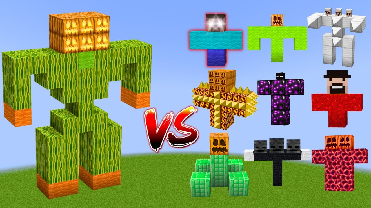 HALLOWEEN TITAN MUTANT vs All Minecraft Bosses - Minecraft Mob Battle ...