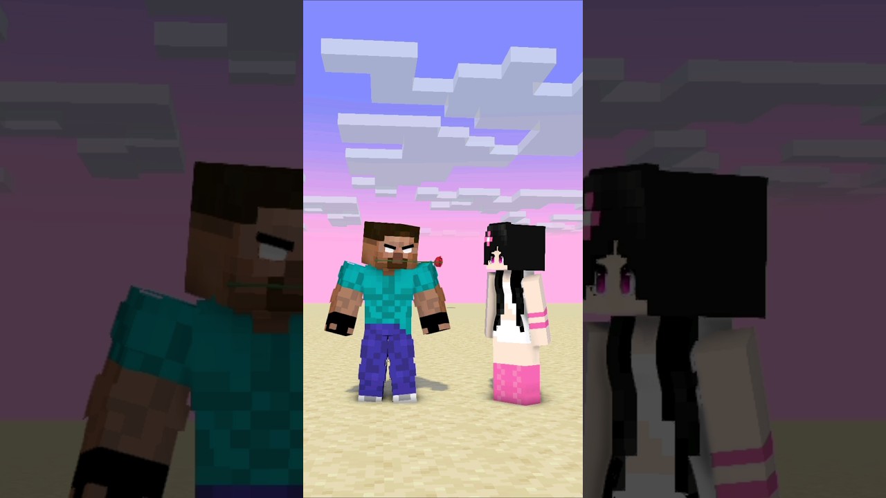 HELP Herobrine Impress His Girlfriend #shorts #trendingshorts #aphmau # ...