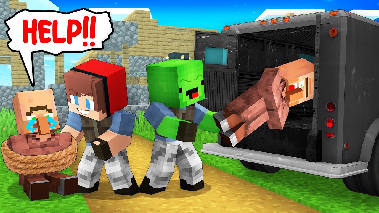 How Mikey and JJ Kidnapped Villagers in Minecraft (Maizen) - Minecraft ...