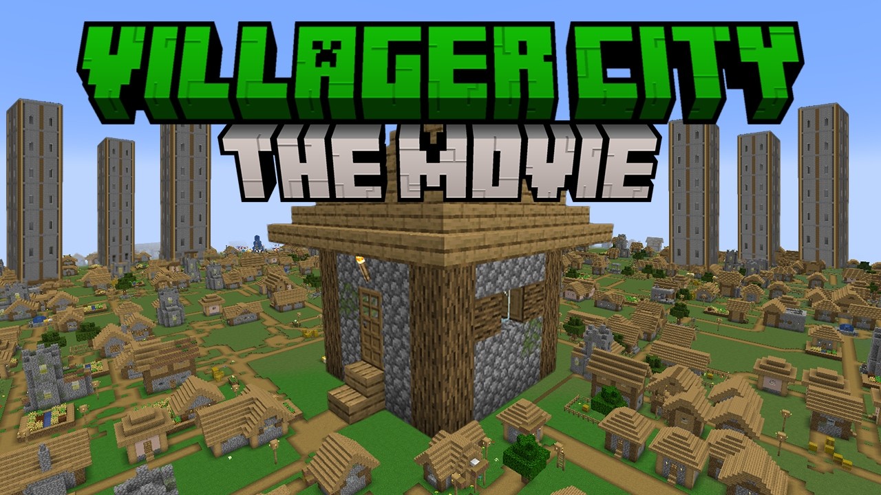 I Added A Villager City To Minecraft The Movie.. - Minecraft videos