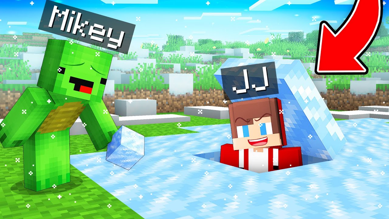 JJ Built a Base Under ICE To Prank Mikey in Minecraft (Maizen) - Minecraft videos