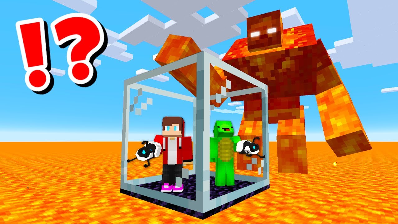 JJ and Mikey Survival in LAVA APOCALYPSE CHALLENGE in Minecraft / Maizen Minecraft - Minecraft ...