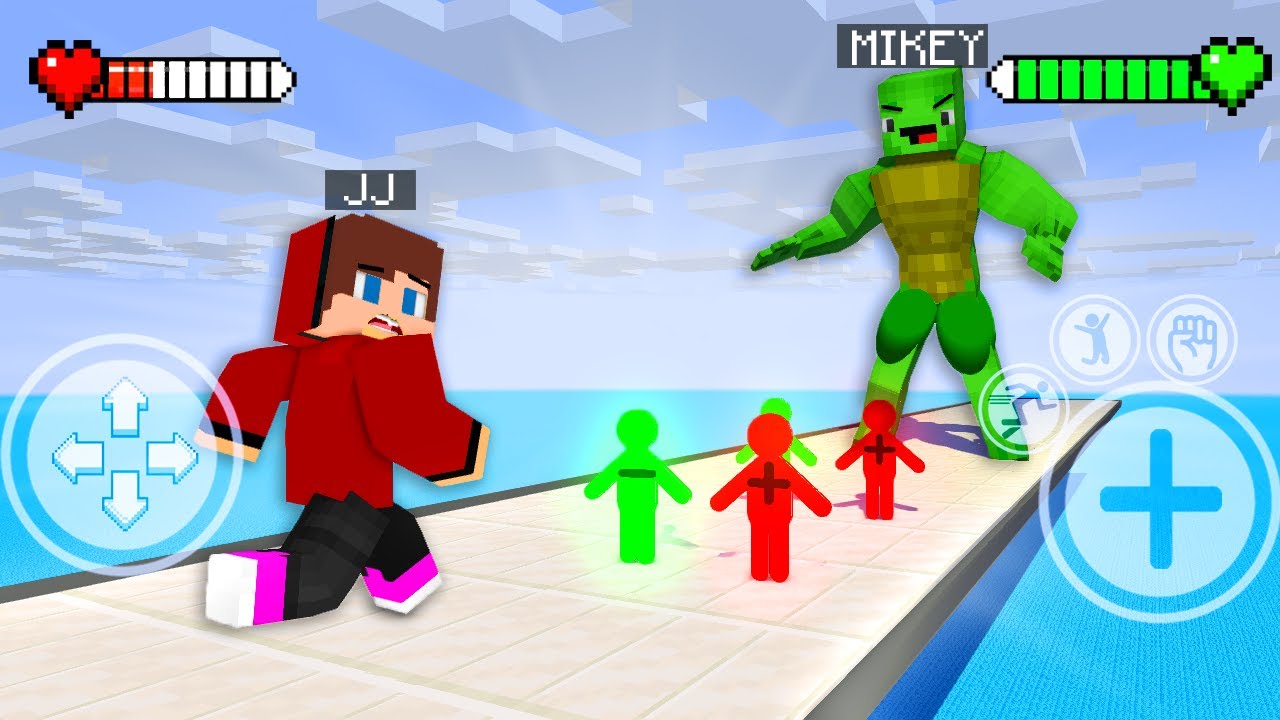 JJ vs Mikey in GIANT RUSH Game - Maizen Minecraft Animation - Minecraft videos