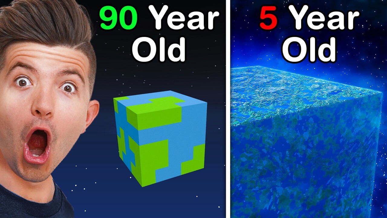 MINECRAFT Shorts at DIFFERENT AGES! - Minecraft videos
