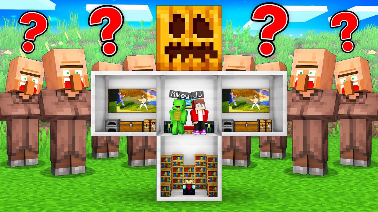 Mikey and JJ Built a Base Inside a Golem in Minecraft (Maizen) - Minecraft videos