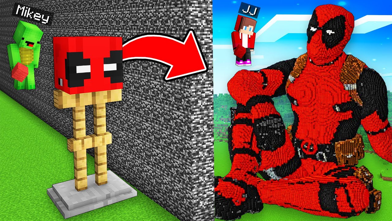 Mikey and JJ Cheated With //SUPERHERO Build Battle in Minecraft (Maizen) - Minecraft videos