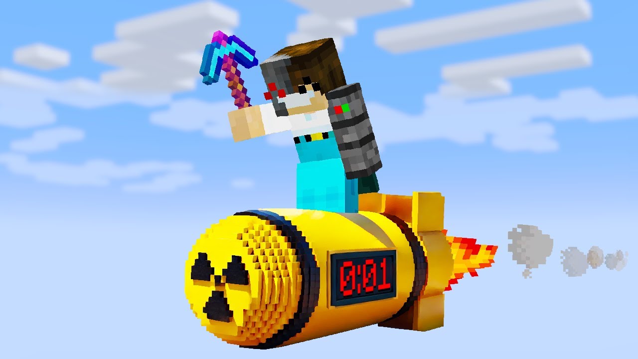 Minecraft, But It's On 1 Nuke Block - Minecraft videos