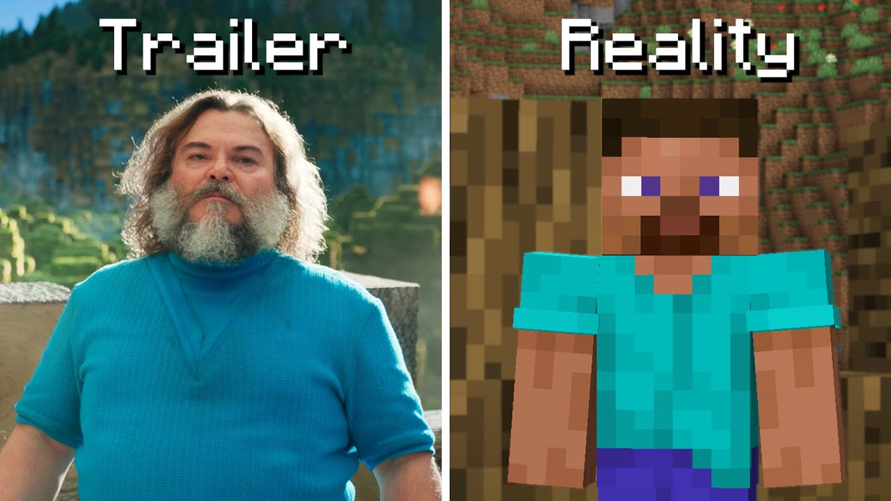Minecraft Movie : Trailer vs Reality - Minecraft videos