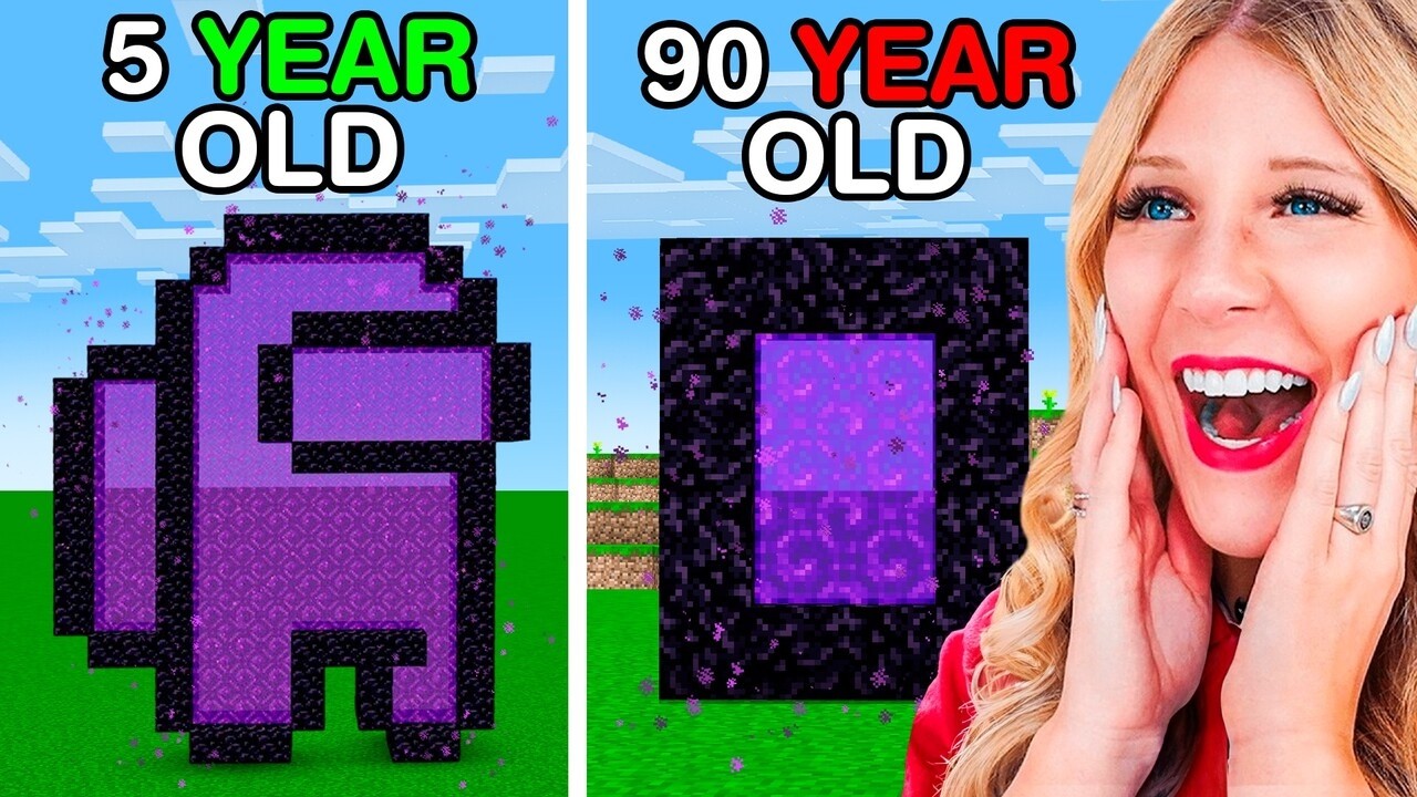 Minecraft At Different Ages Funniest Minecraft Videos