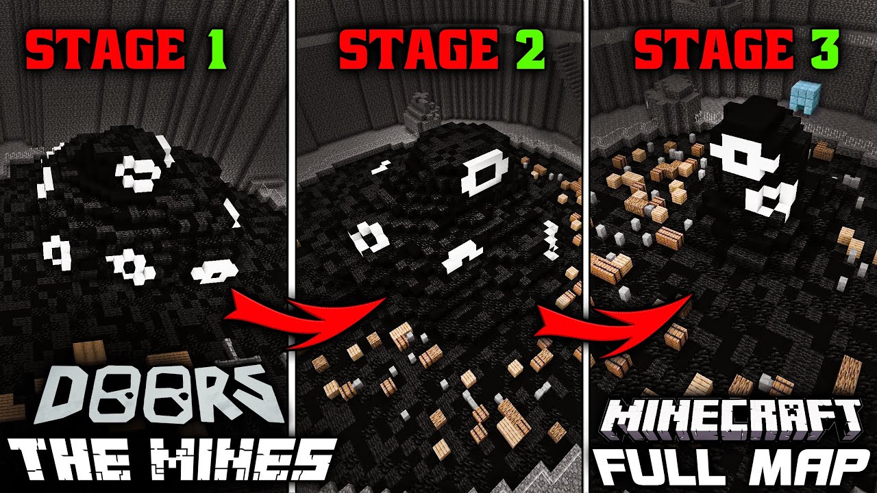 [New Map] [Full Gameplay] Doors Mines Floor 2 Mines - Minecraft Map 101 ...