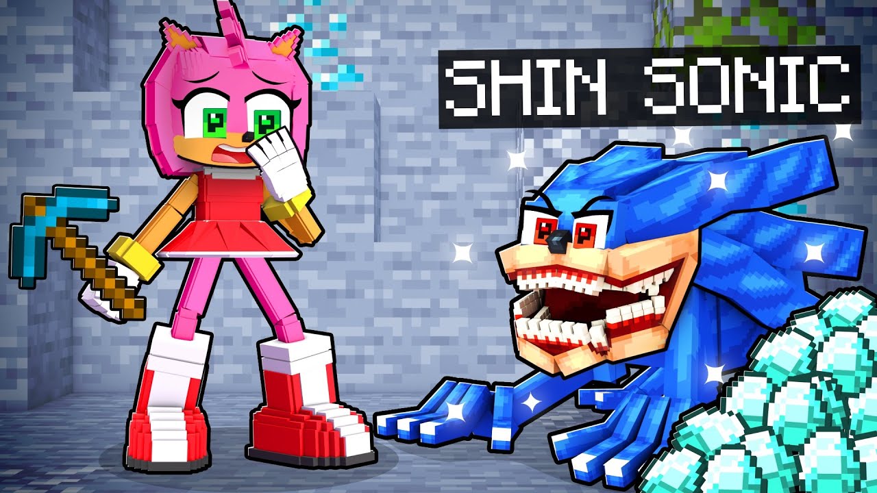 Playing as a HELPFUL SHIN SONIC in Minecraft! - Minecraft videos