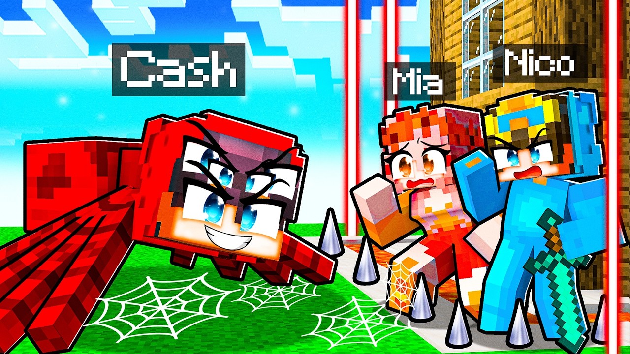 SPIDER CASH vs Most Secure Minecraft House - Minecraft videos