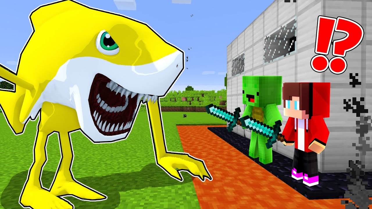 The Most Secure House vs BABY SHARK TAPES - Minecraft gameplay by Mikey and JJ (Maizen Parody ...