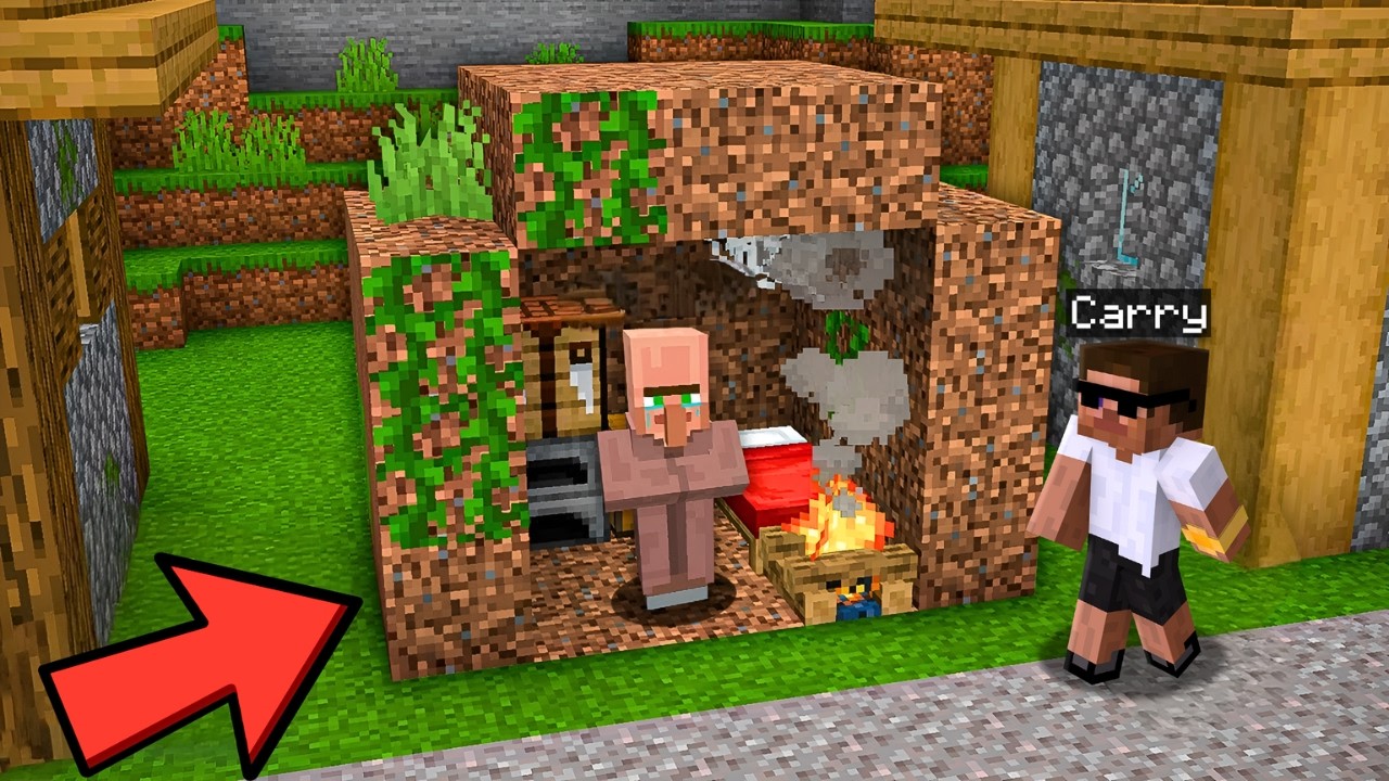 This Villager LOST his House in my Village! - Minecraft videos
