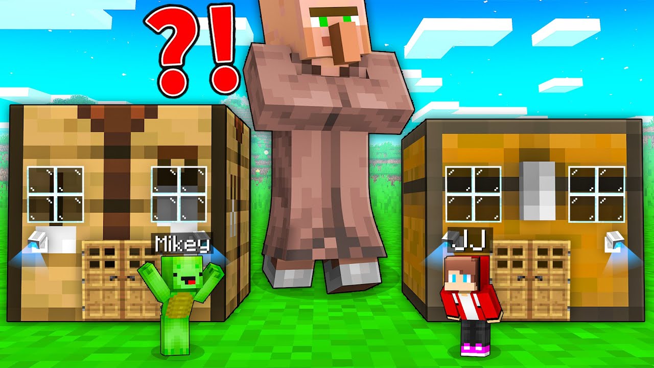 Tiny Mikey WORKBENCH vs Tiny JJ CHEST Secret Base in Minecraft ! - Maizen - Minecraft videos