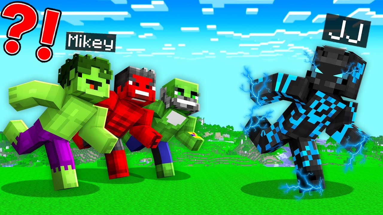 ZOOM Speedrunner vs ALL HULK Hunters : JJ vs Mikey, Banana Kid and Carrie in Minecraft Maizen ...
