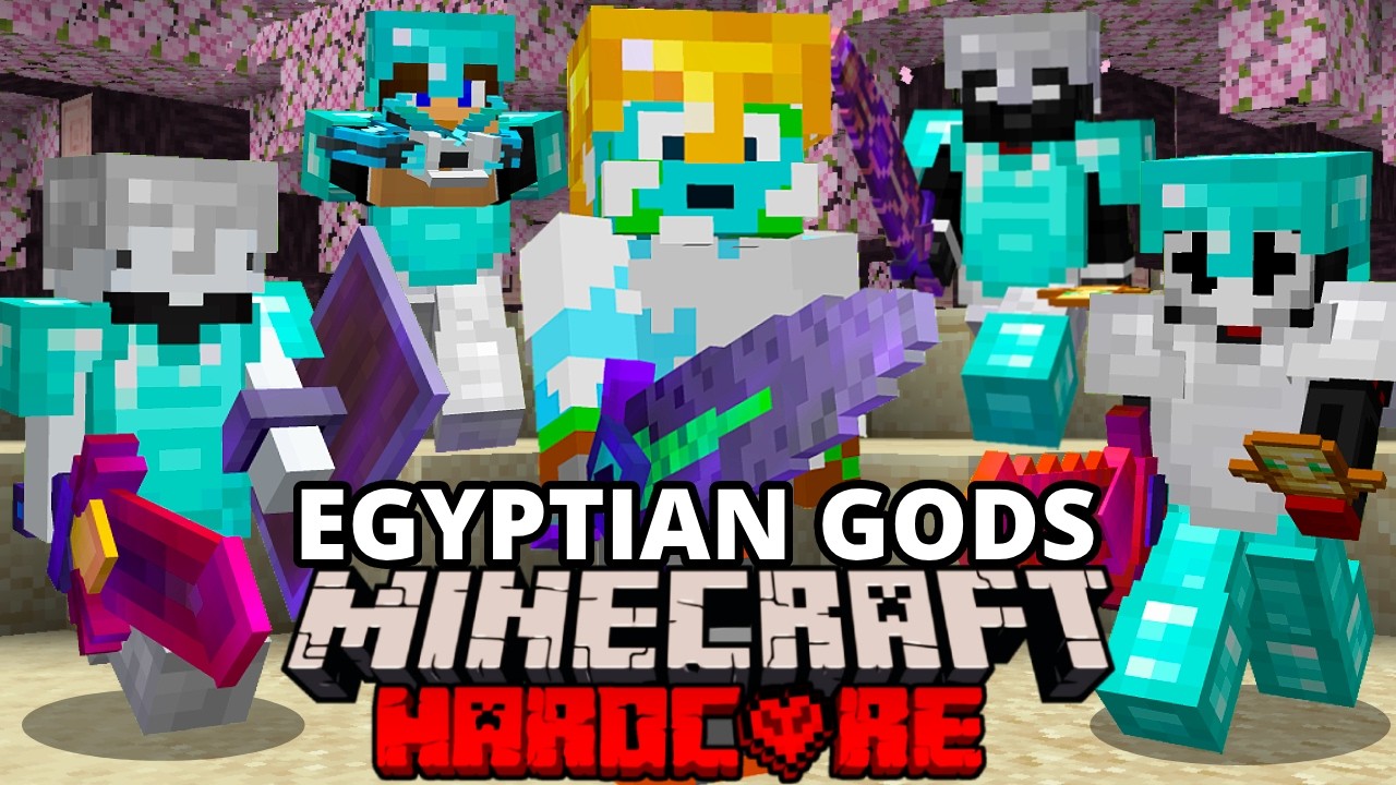 100 Players Simulate Minecraft's Egyptian God's Battle Royale ...