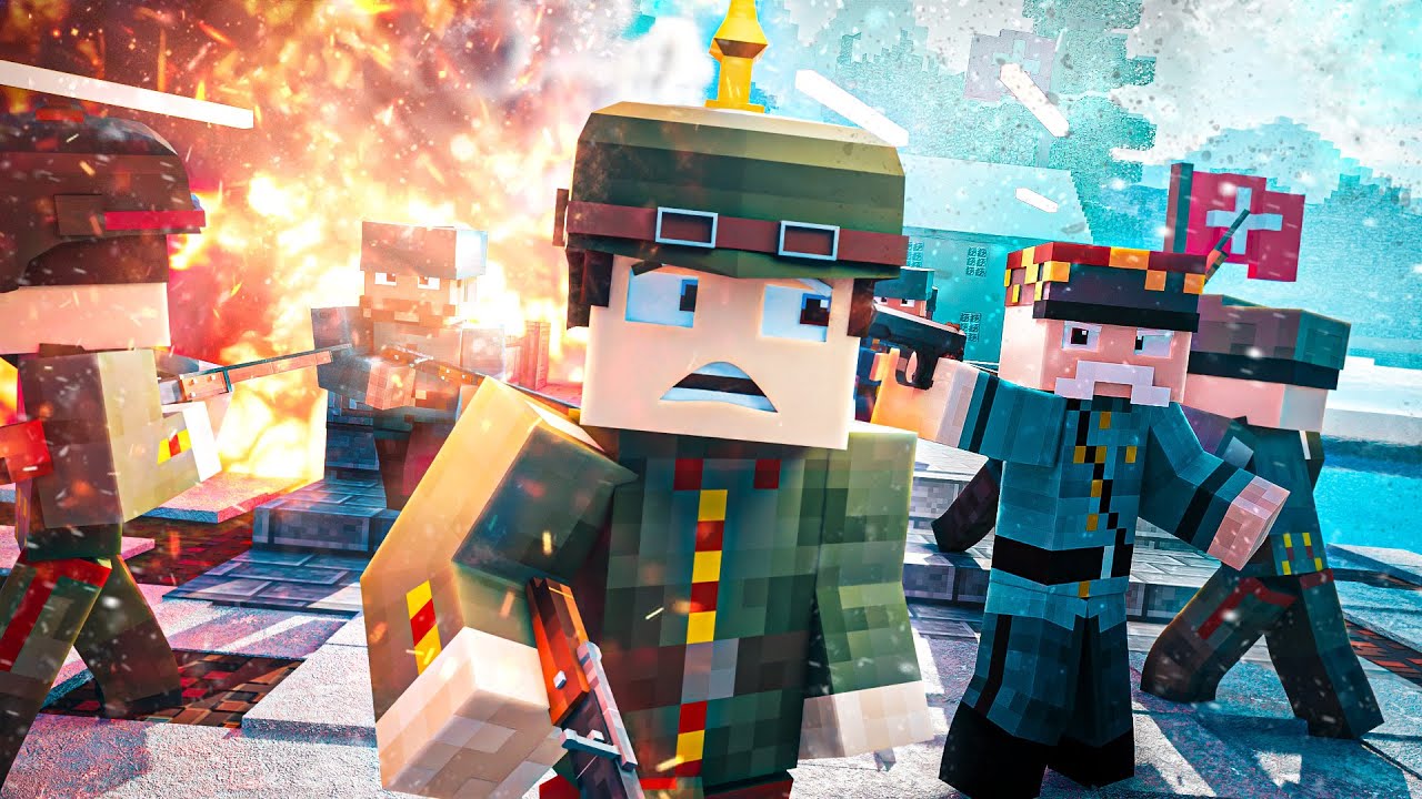 100 Players Simulate WORLD WAR 1 in Minecraft Civilization War ...