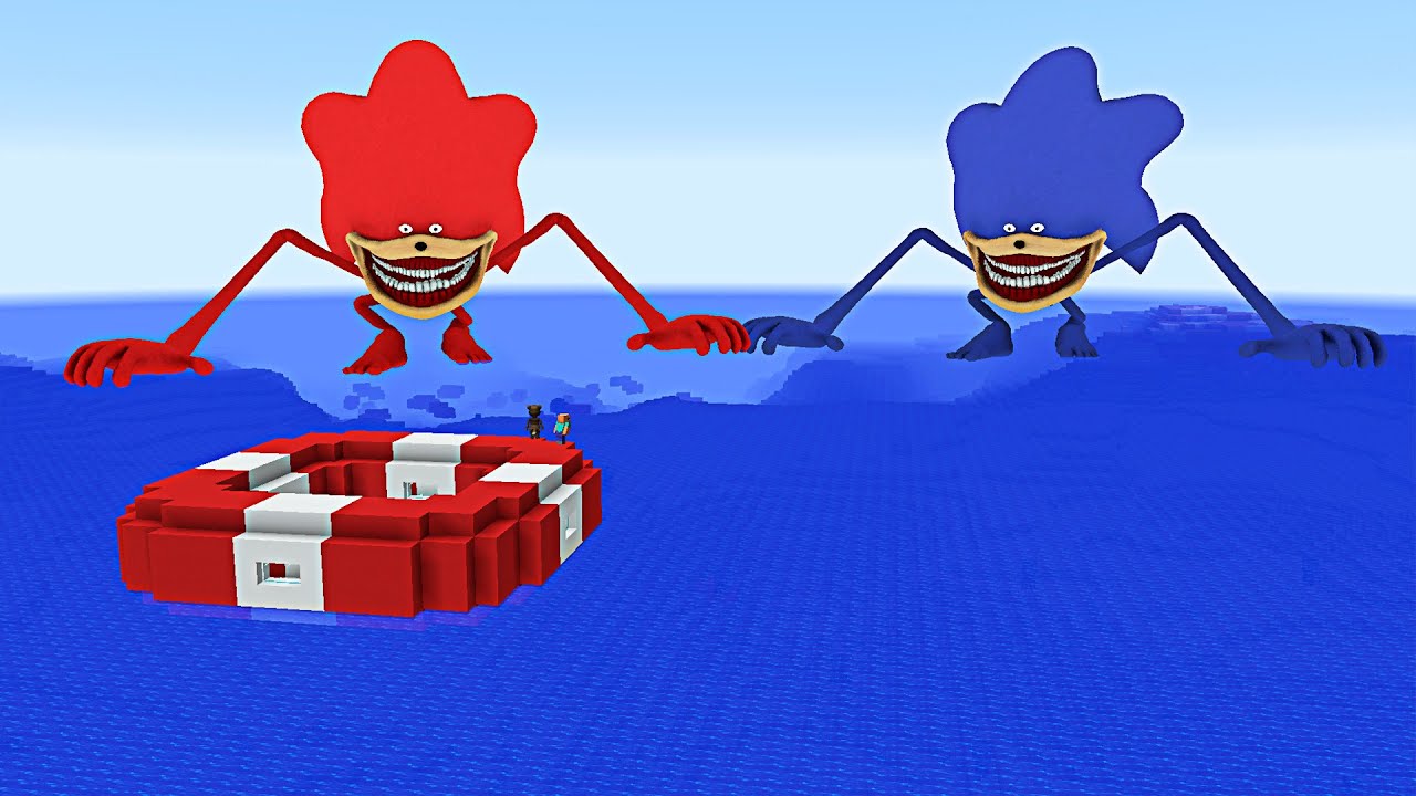 SURVIVING FROM SHIN SONIC and SHIN KNUCKLES in Minecraft - Gameplay ...