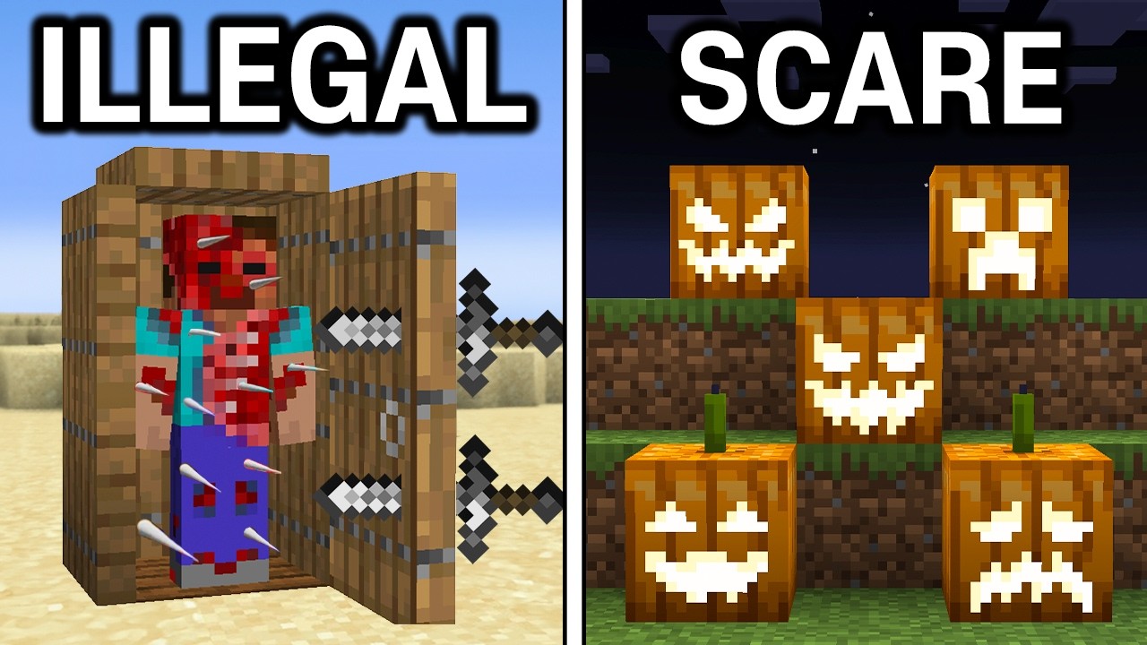 75 Scary Minecraft Build Hacks! - Minecraft videos