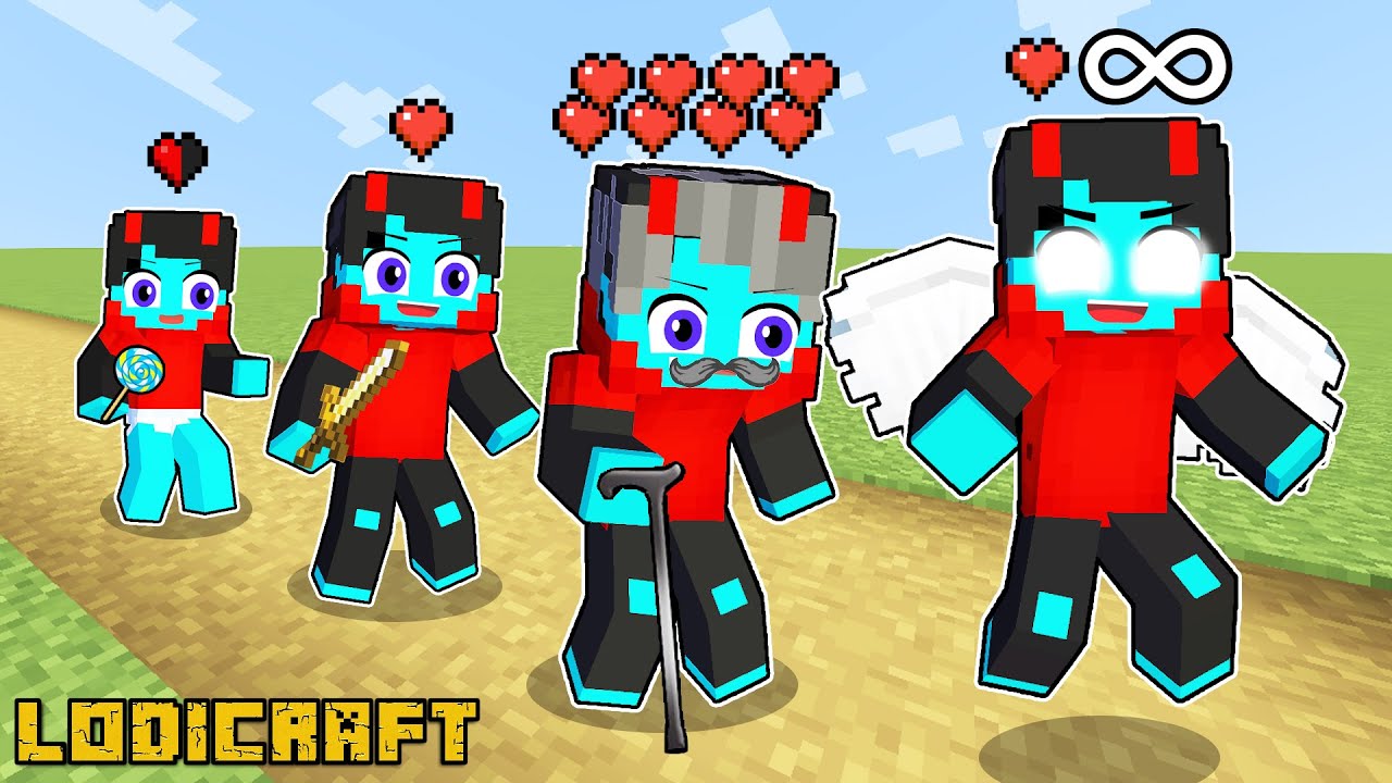 BIRTH to IMMORTAL in Minecraft! - Minecraft videos