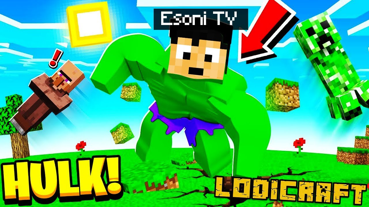 Esoni became THE HULK in MINECRAFT (Tagalog) - Minecraft videos