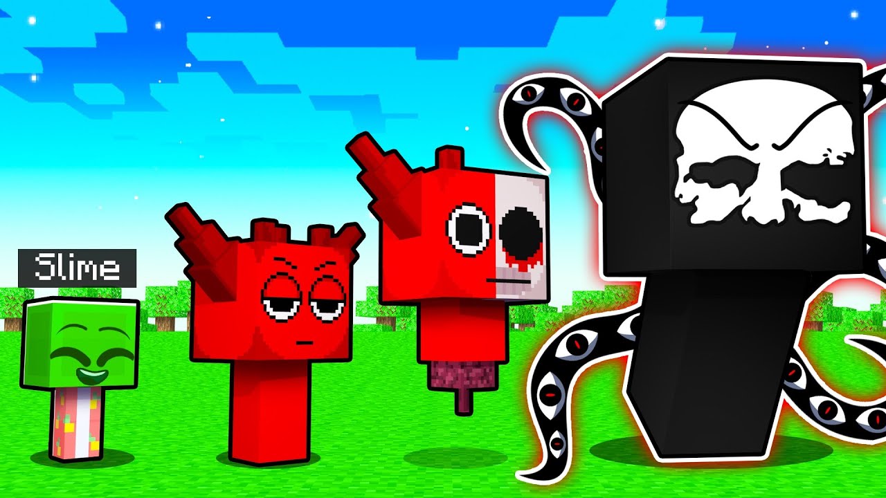 Evolving as a SPRUNKI in Minecraft! - Minecraft videos