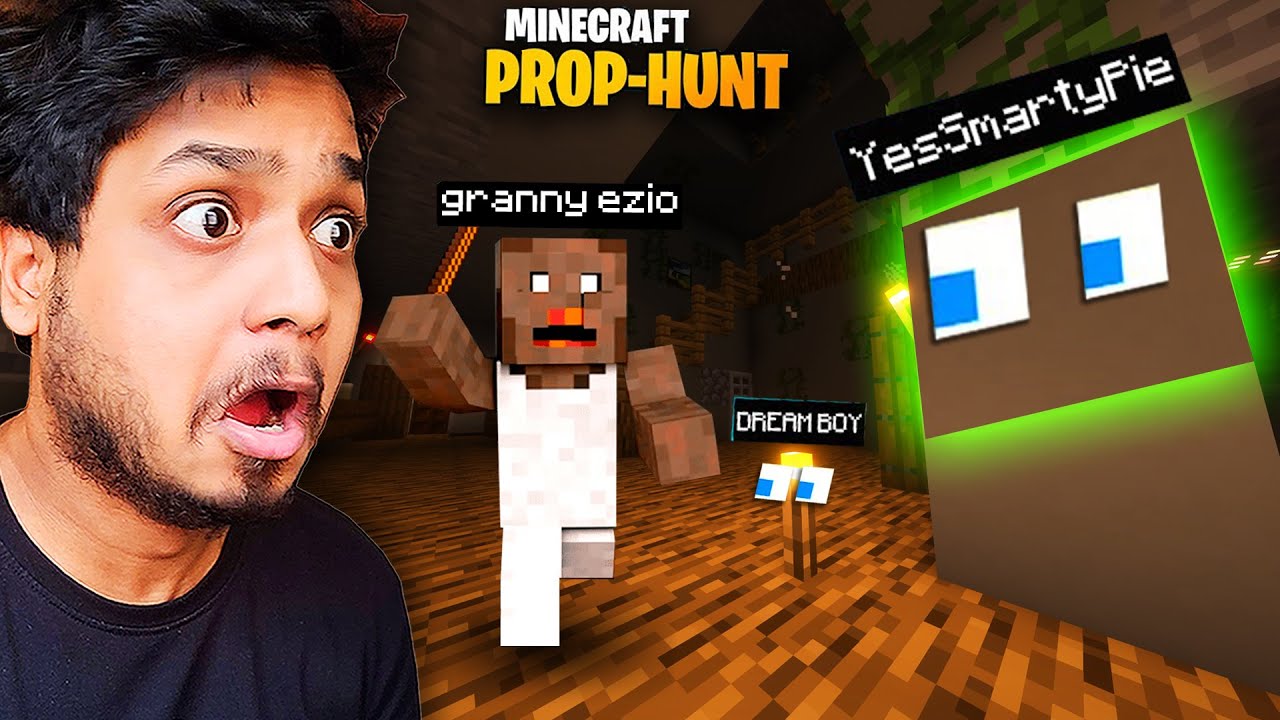 Funniest Minecraft Prop Hunt in Granny House ft.@YesSmartyPie ...