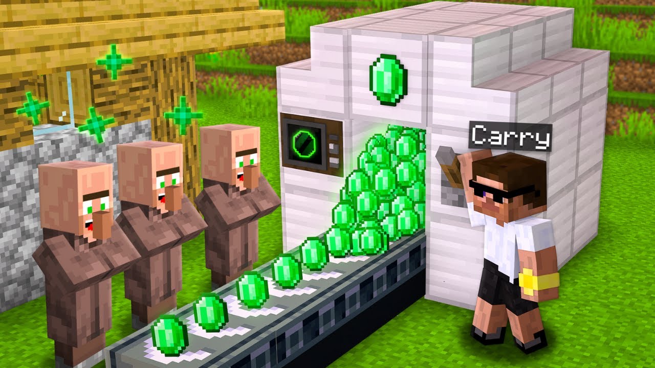 I BUILT AN EPIC EMERALD FACTORY IN MINECRAFT.. - Minecraft videos