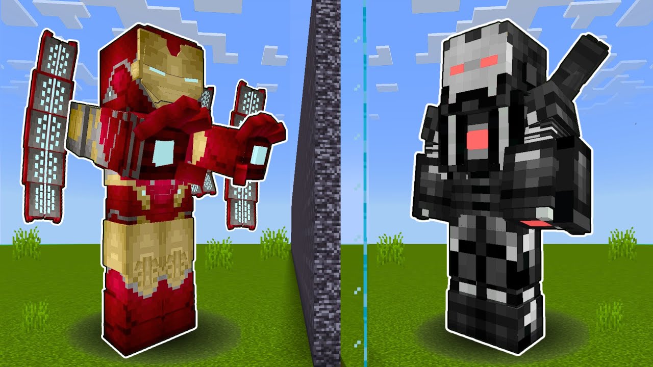 I Cheated with GOLD IRON MAN vs BLACK IRON MAN Mob Battle Competition ...