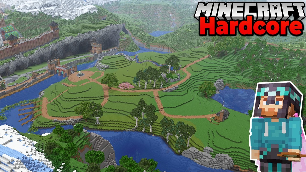 I Destroyed an ENTIRE MOUNTAIN to Build THIS in Hardcore Minecraft ...