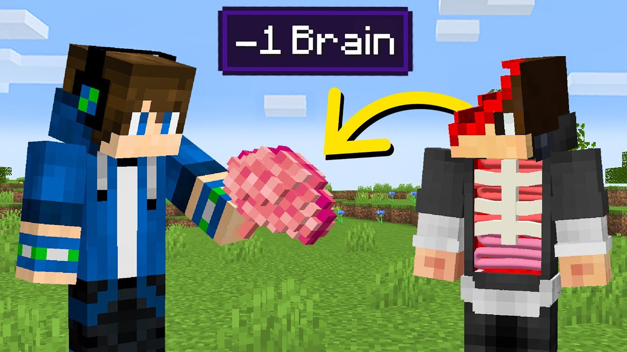 I Fooled My Friend by Stealing BRAINS in Minecraft - Minecraft videos