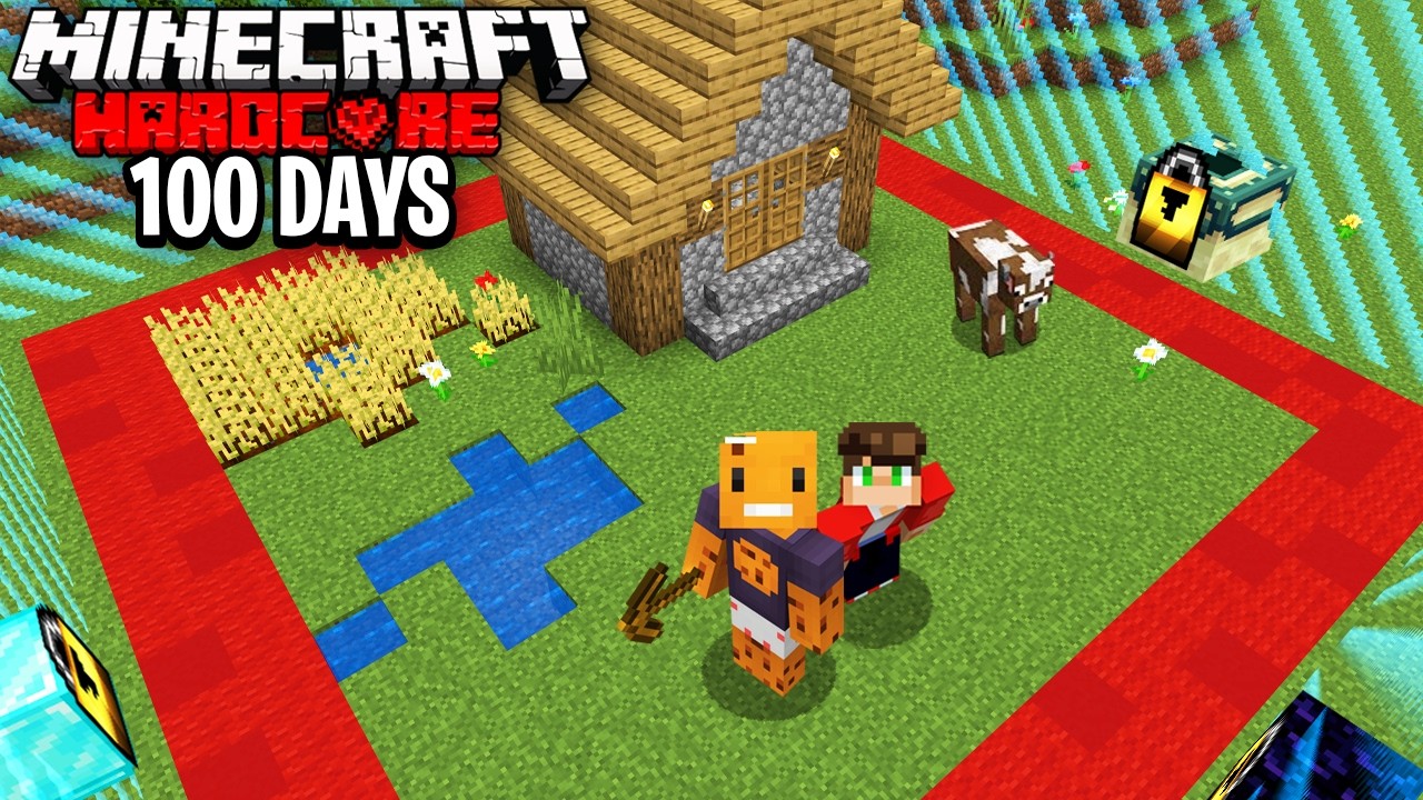 I Survived 100 Days But EVERY CHUNK is LOCKED in Minecraft Hardcore ...
