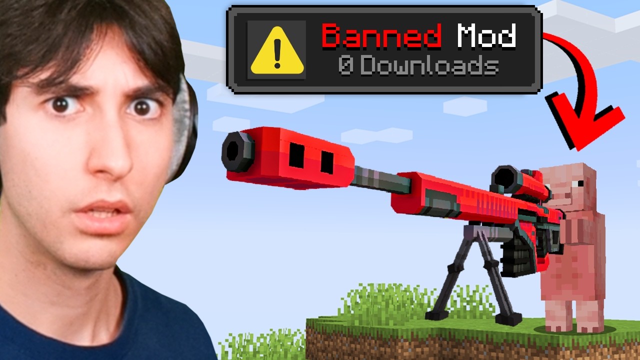 I Tried Banned Minecraft Mods - Minecraft videos