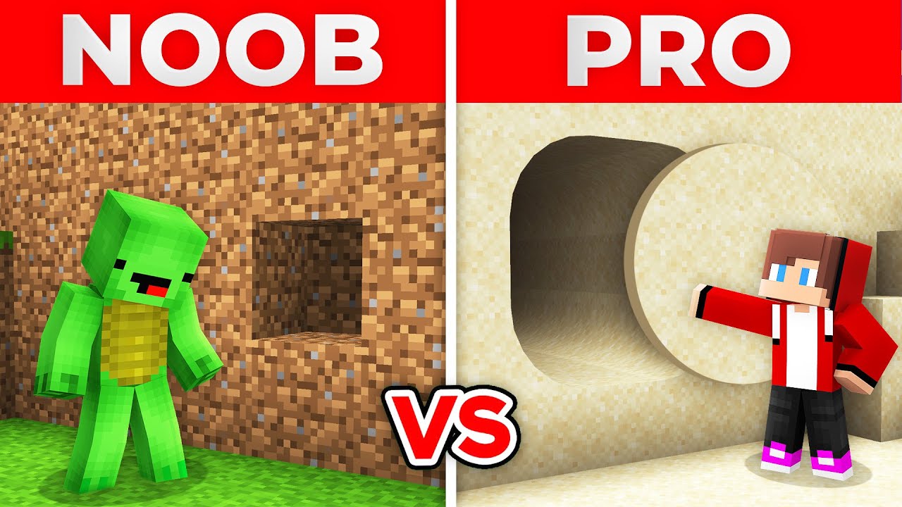 JJ And Mikey NOOB vs PRO BEST ROUND SECRET PASSAGE in Minecraft Maizen - Minecraft videos