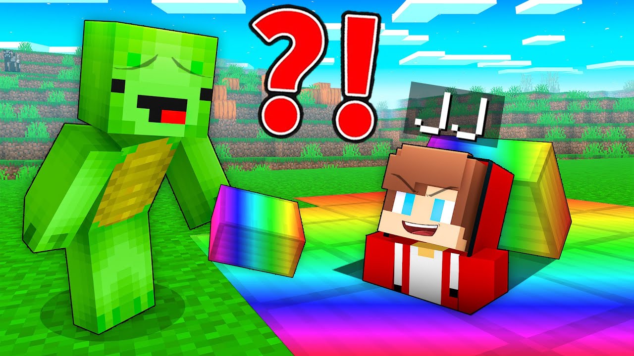 JJ Built UNDERGROUND RAINBOW BASE To Prank Mikey in Minecraft ! (Maizen) - Minecraft videos