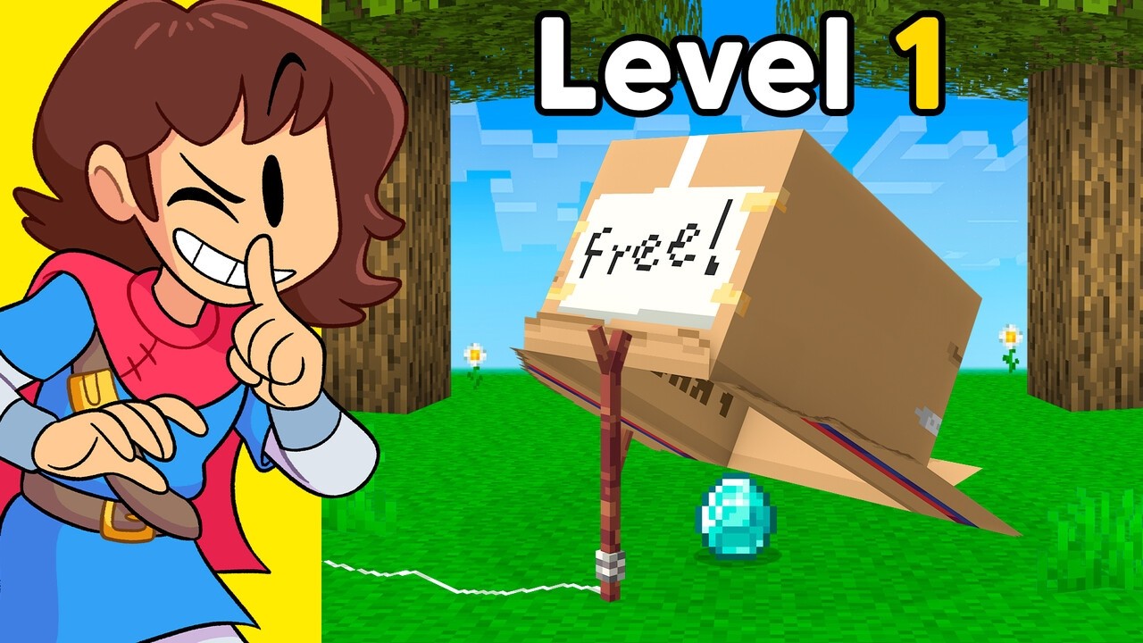 Level 1 vs Level 1000 Trap in Minecraft! - Minecraft videos